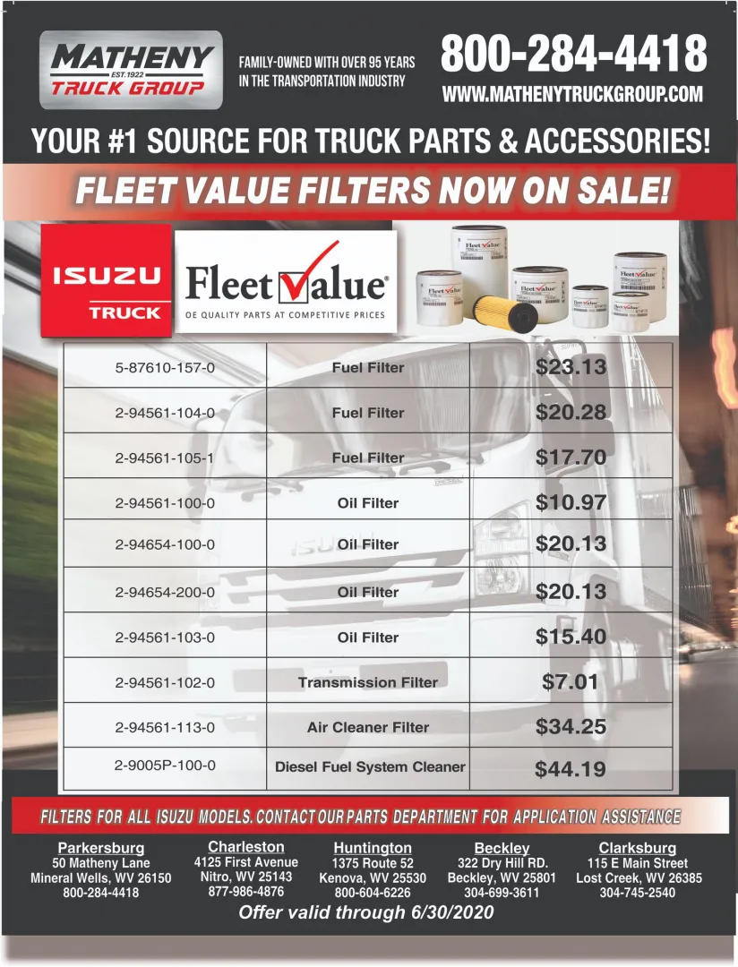 Parts Specials | Truck Group | Matheny Motors - mathenymotors.com